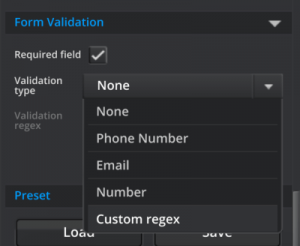 Using Regex (regular expressions) as a validation type in Form ...